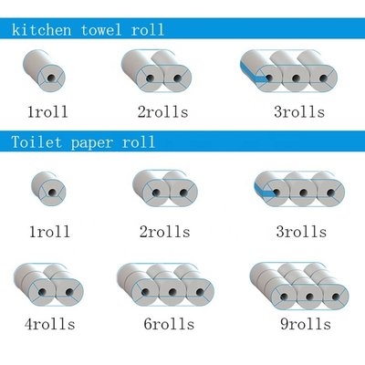 100packs/Min PE 25mic Kitchen Towel Packing Machine With Roll Film