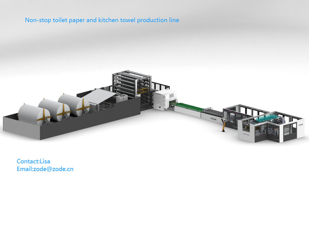 CE 200M/Min Toilet Paper Rewinding Machine For Manufacturing Plant