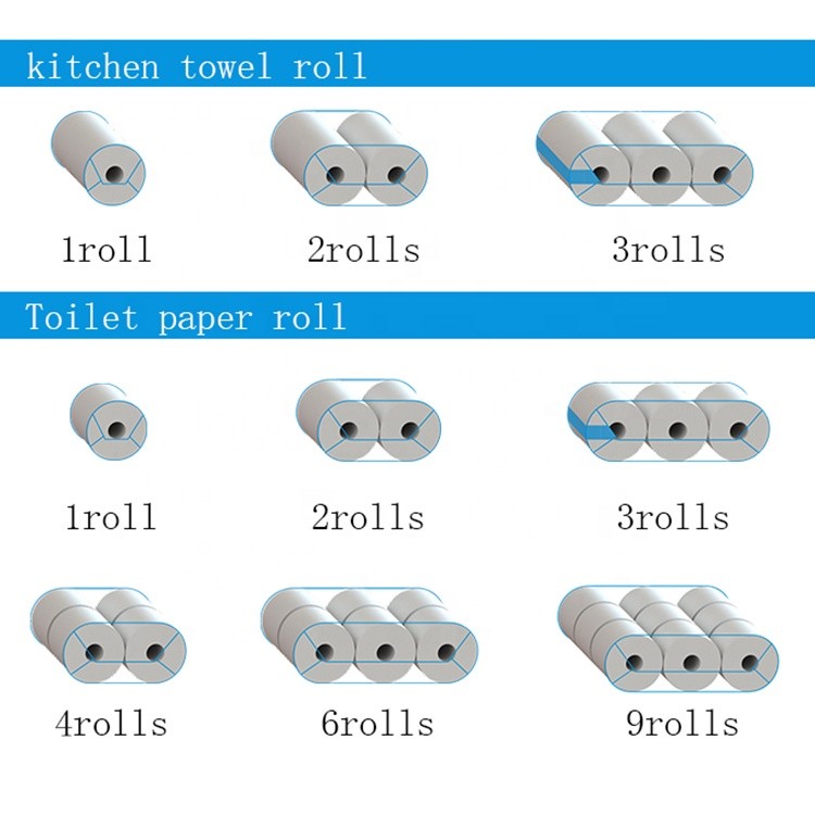 100packs/Min PE 25mic Kitchen Towel Packing Machine With Roll Film